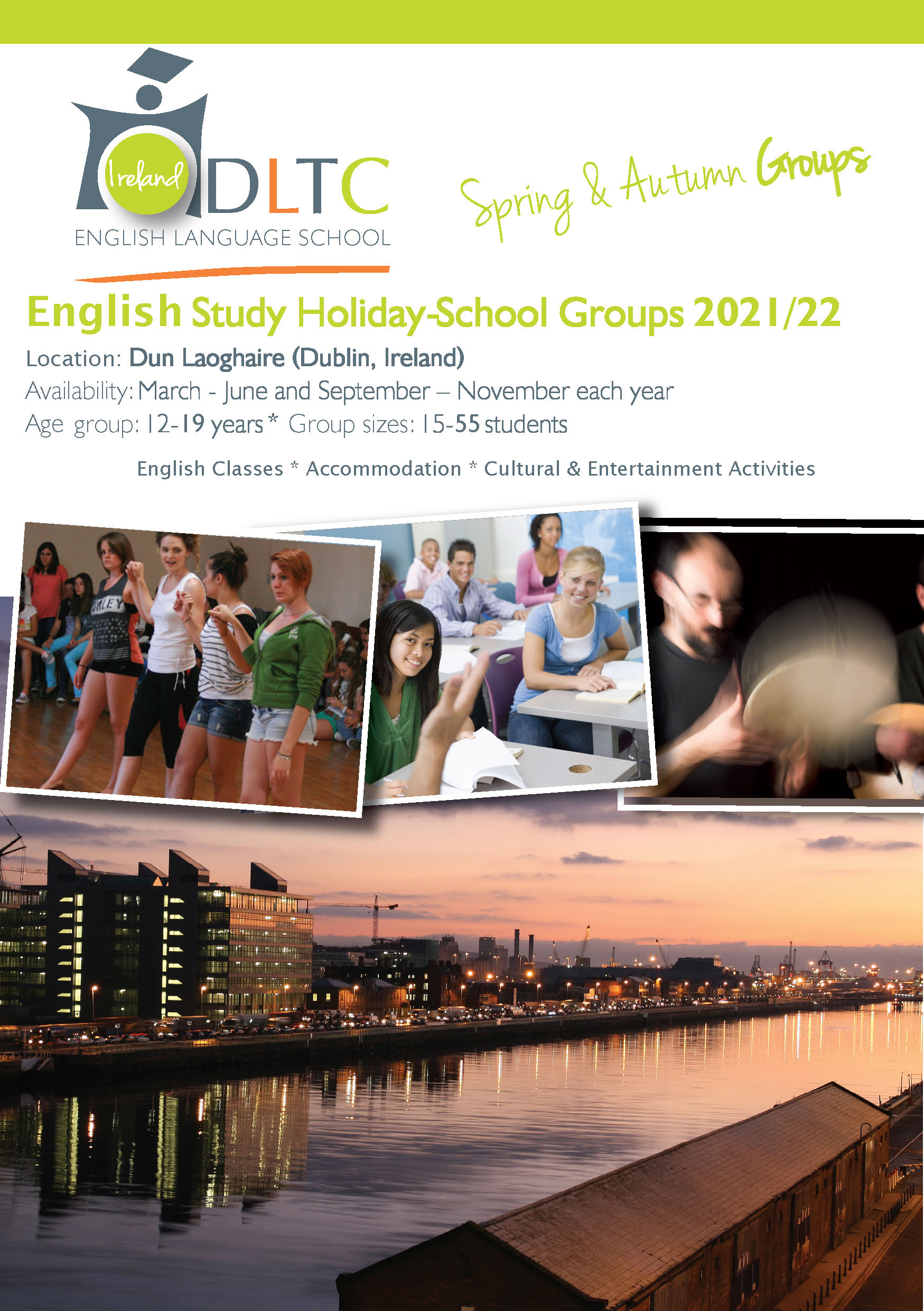 Summer Junior English Courses in Ireland - DLTC Language School